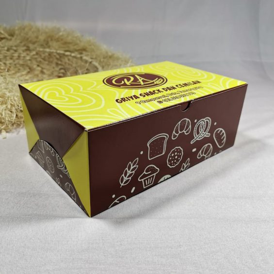 Dus Snack Custom dicetak menyesuaikan Logo Brand