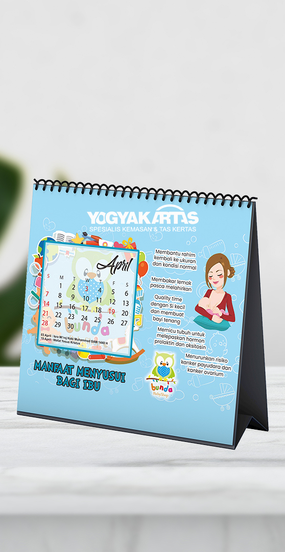 Kalender sebagai media promosi dan branding Kalender adalah media ...